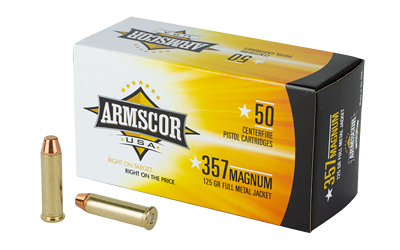 Armscor 357 Mag 125Gr FMJ 50rds – Smileys Armory